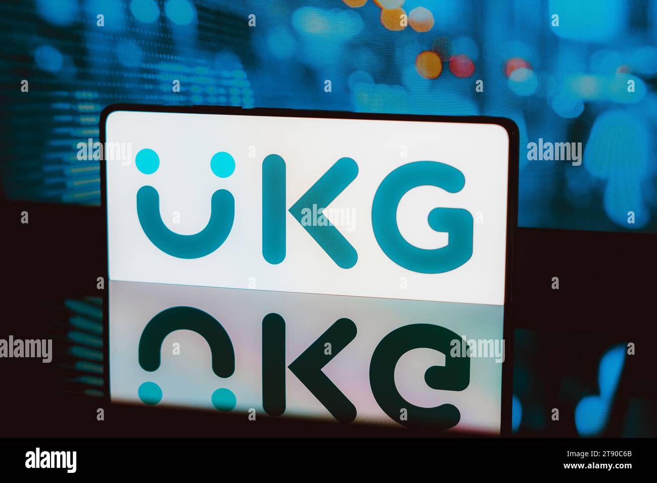 Brazil. 21st Nov, 2023. In this photo illustration, the UKG logo is ...