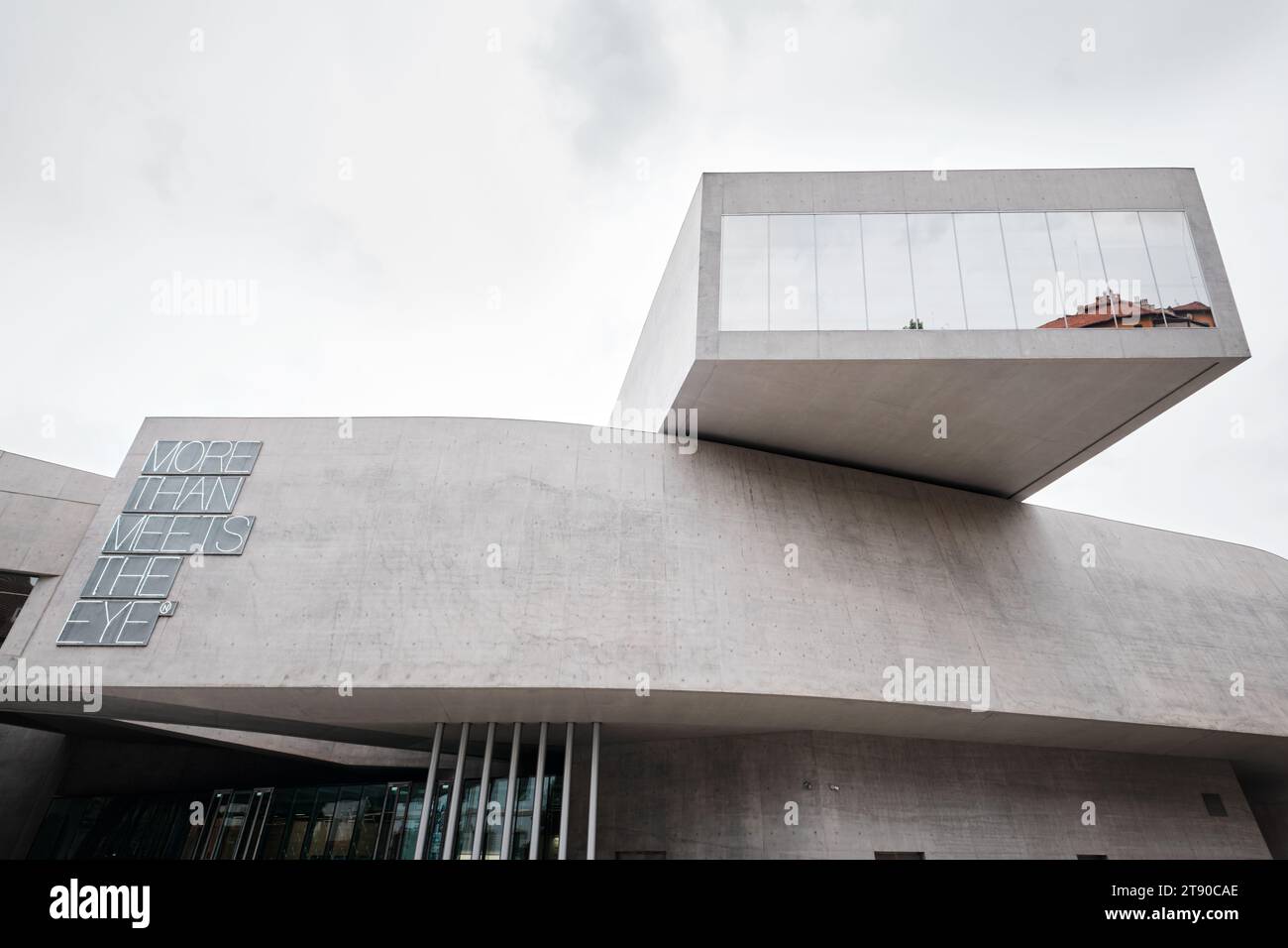 Rome, Italy - October 29 2023: Facade of MAXXI national museum of 21st-century contemporary art ...