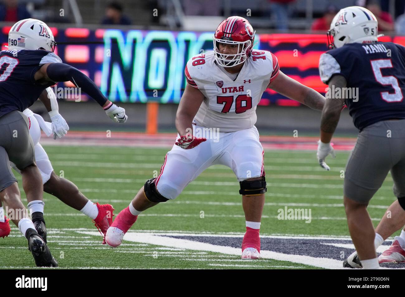 Utah offensive lineman Sataoa Laumea (78) in the first half during an ...