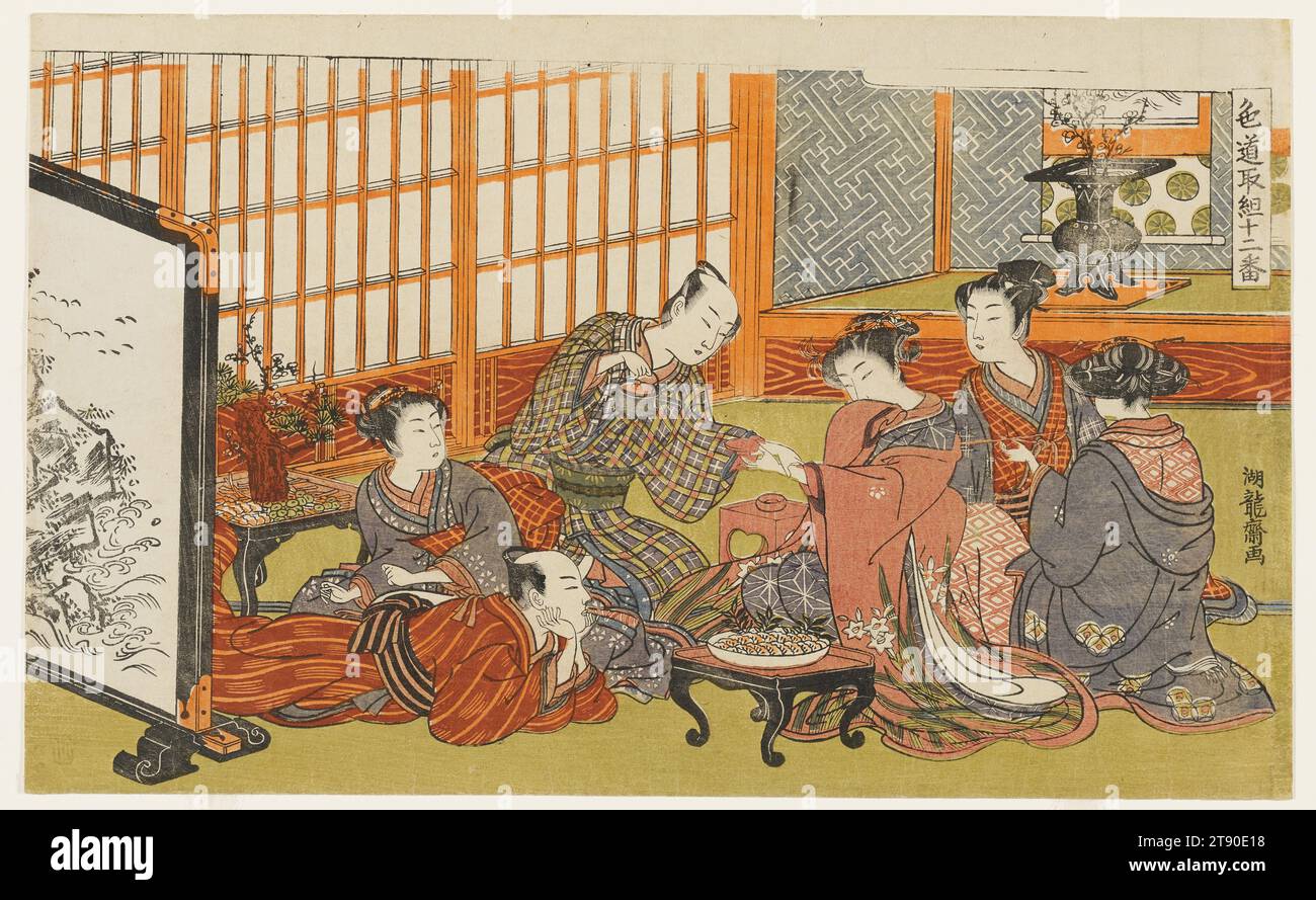 Frontispiece, from the series Twelve Bouts in the Way of Love (Shikidō ...