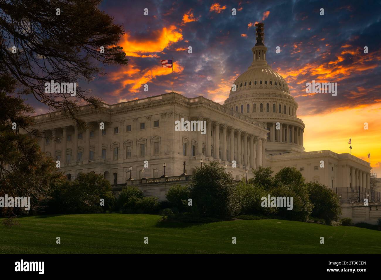 The Capitol building in the heart of Washington DC Stock Photo - Alamy