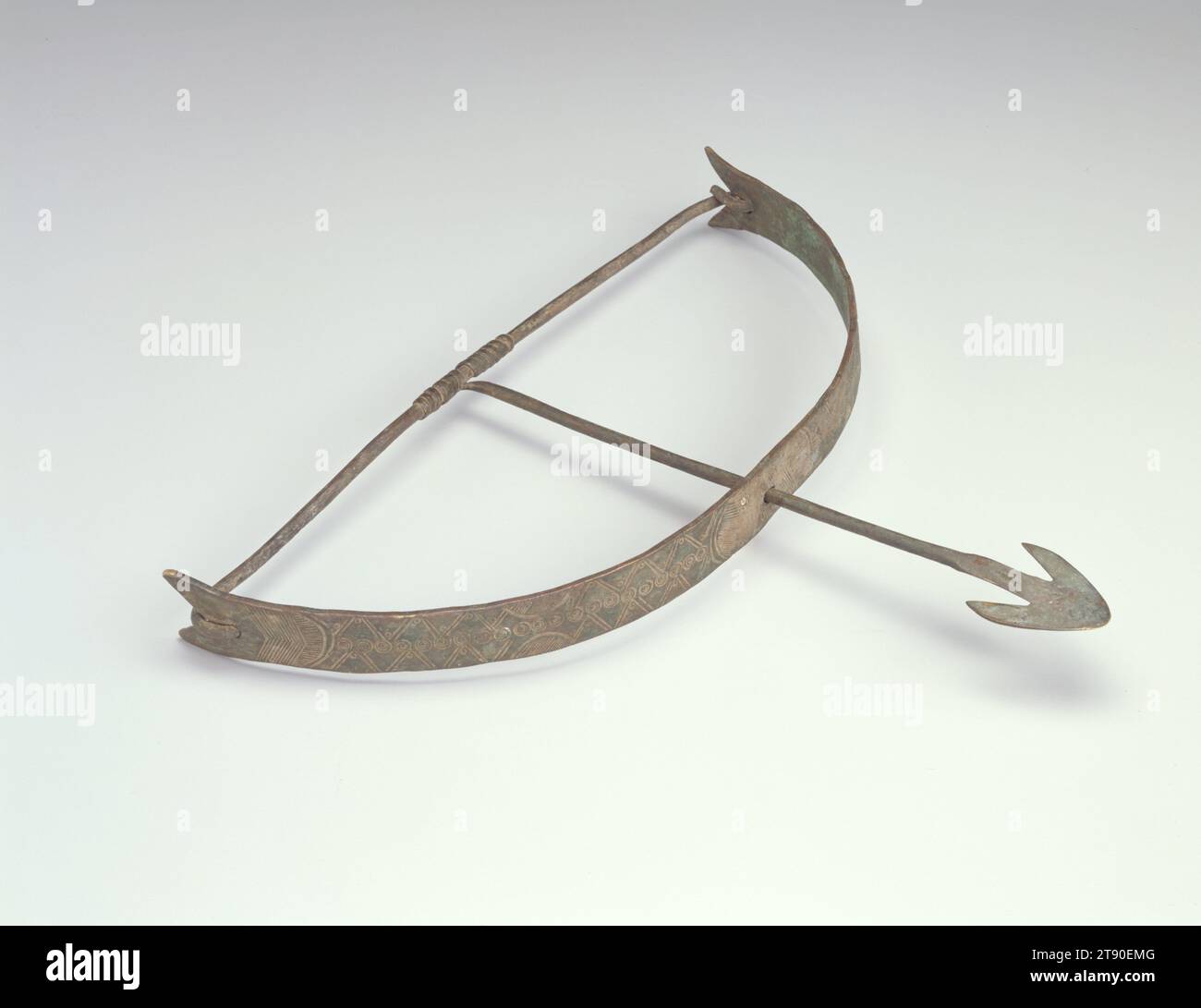 Ceremonial Bow and Arrow, 20th century, 12 3/8 x 10 3/16 x 1 5/16 in ...