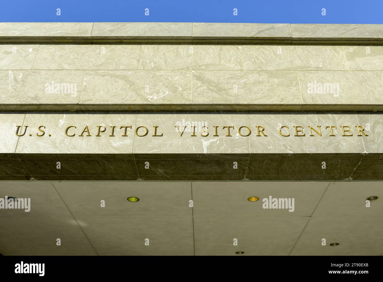Outside the U.S. Capitol Visitor Center in Washington DC Stock Photo ...
