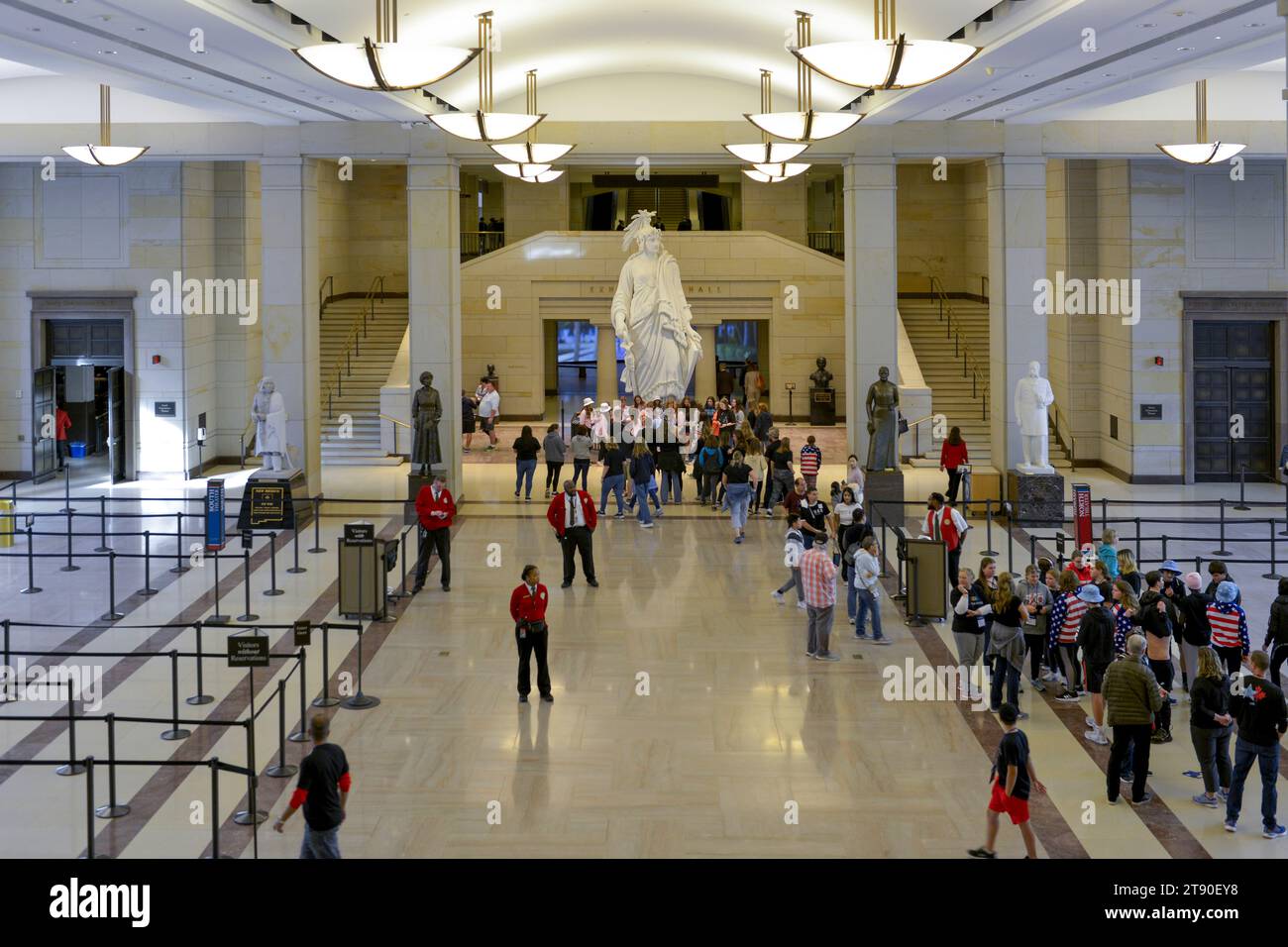 Inside the Capitol building Visitor Center in Washington DC Stock Photo ...
