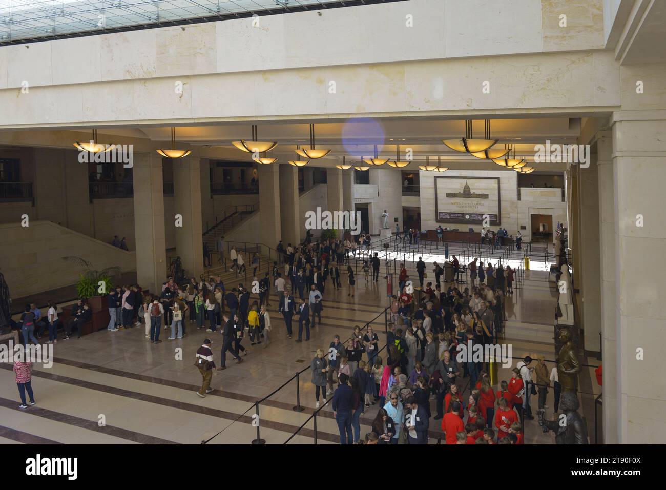 Inside the Capitol building Visitor Center in Washington DC Stock Photo ...