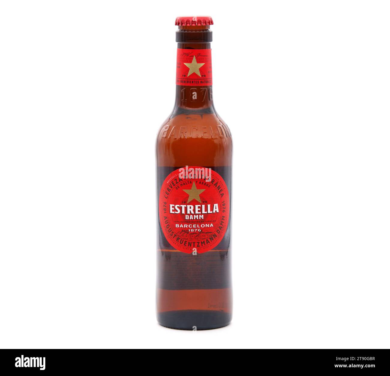 Estrella damm glass Cut Out Stock Images & Pictures - Alamy