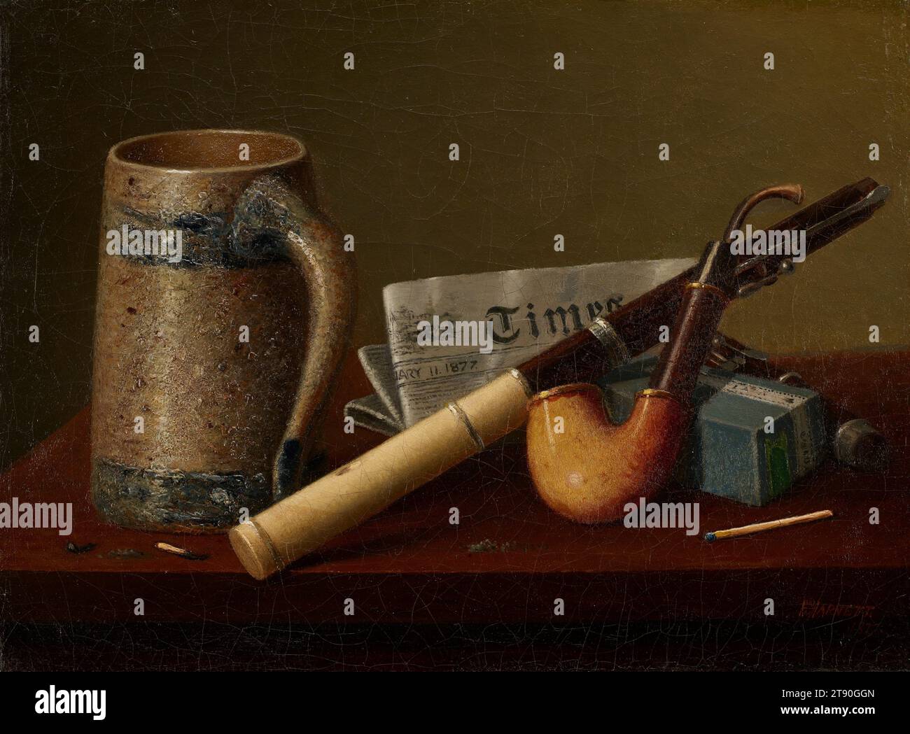 Still-life with Flute and Times, 1877, William Michael Harnett ...