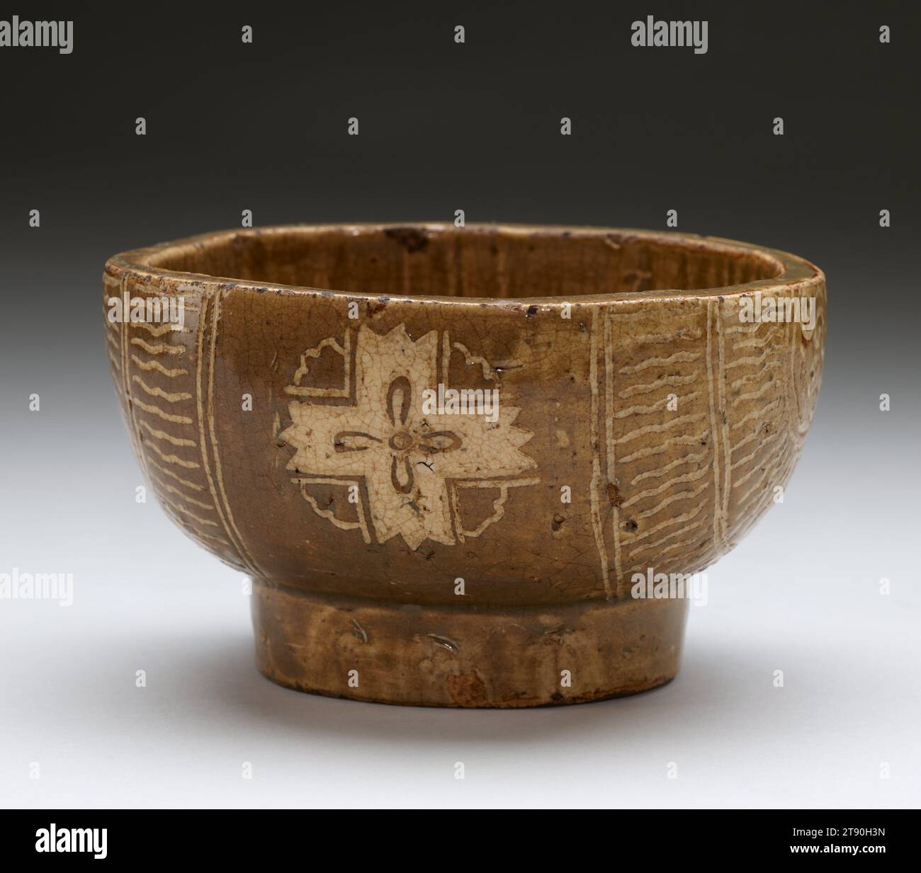Stoneware bowls bearing christian crosses began hi-res stock ...