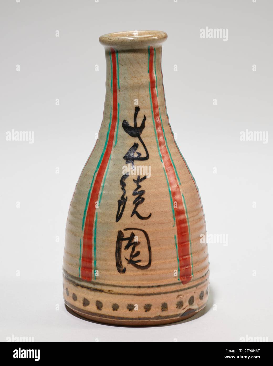 Flask (tokkuri), 19th century, Unknown Japanese, 6 1/4 in. (15.9 cm ...