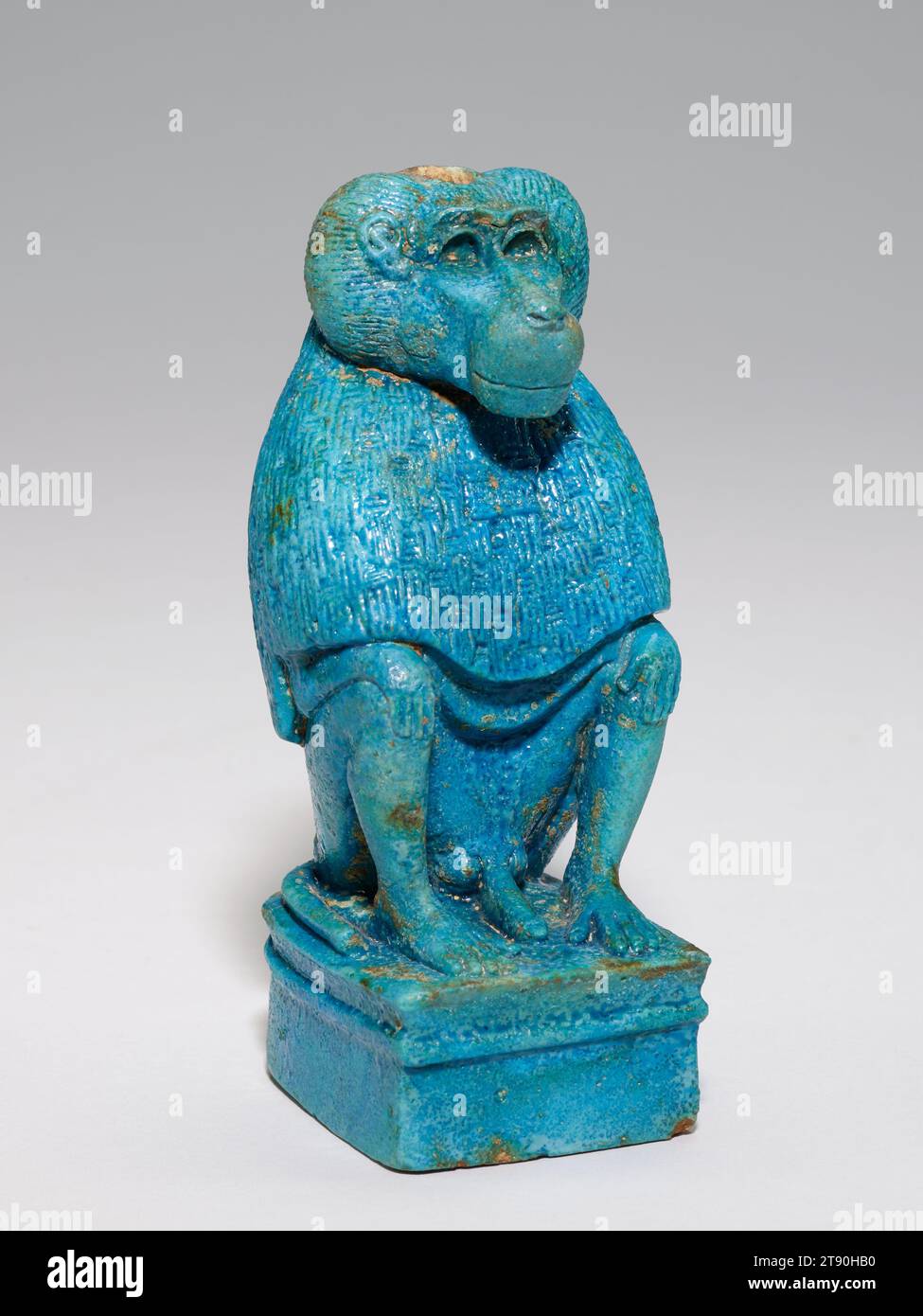 Baboon (Moon God Thoth), 7th - 6th century BCE, 6 1/4 × 2 3/4 × 3 1/4 ...