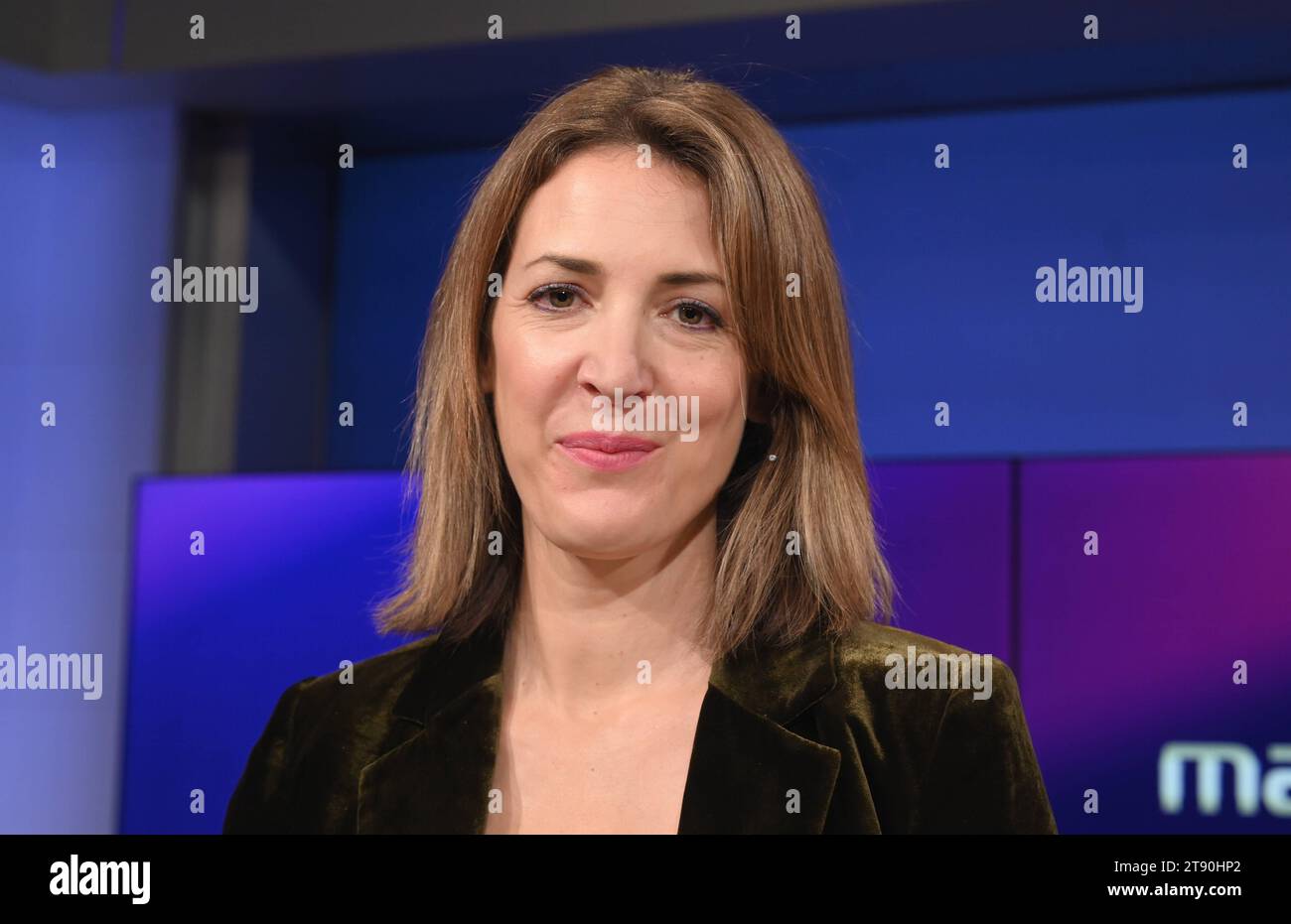 Journalistin Andrea Maurer, Korrespondentin im ZDF-Hauptstadtstudio, zu ...