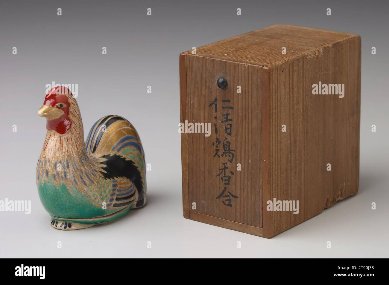 Incense box in the shape of a rooster, c. 1665, Nonomura Ninsei, active ...