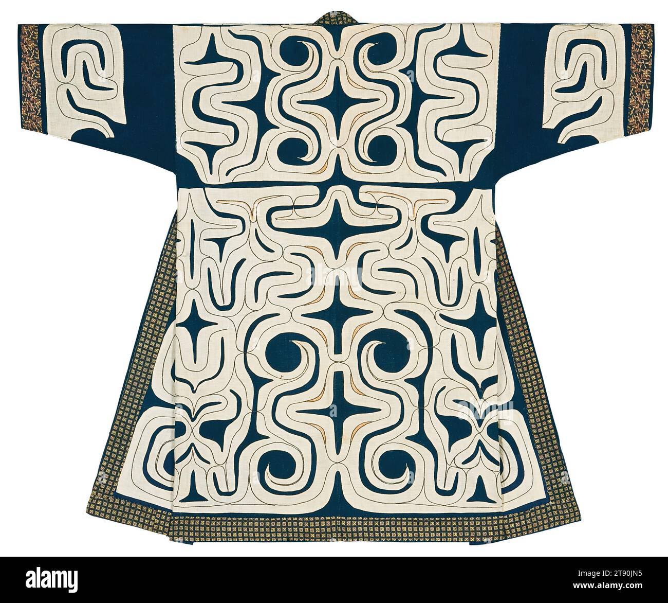 Blue and white kaparamip robe, late 19th century, Unknown Ainu, 48 × 54 ...