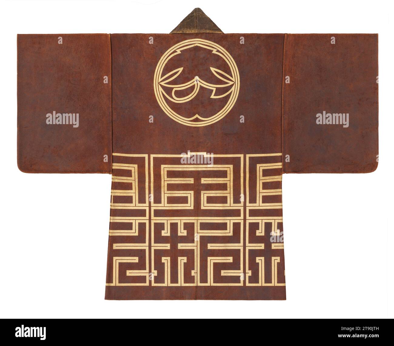 Fireman's parade leather coat (kawabaori) with Ōhisa family crest, 19th ...