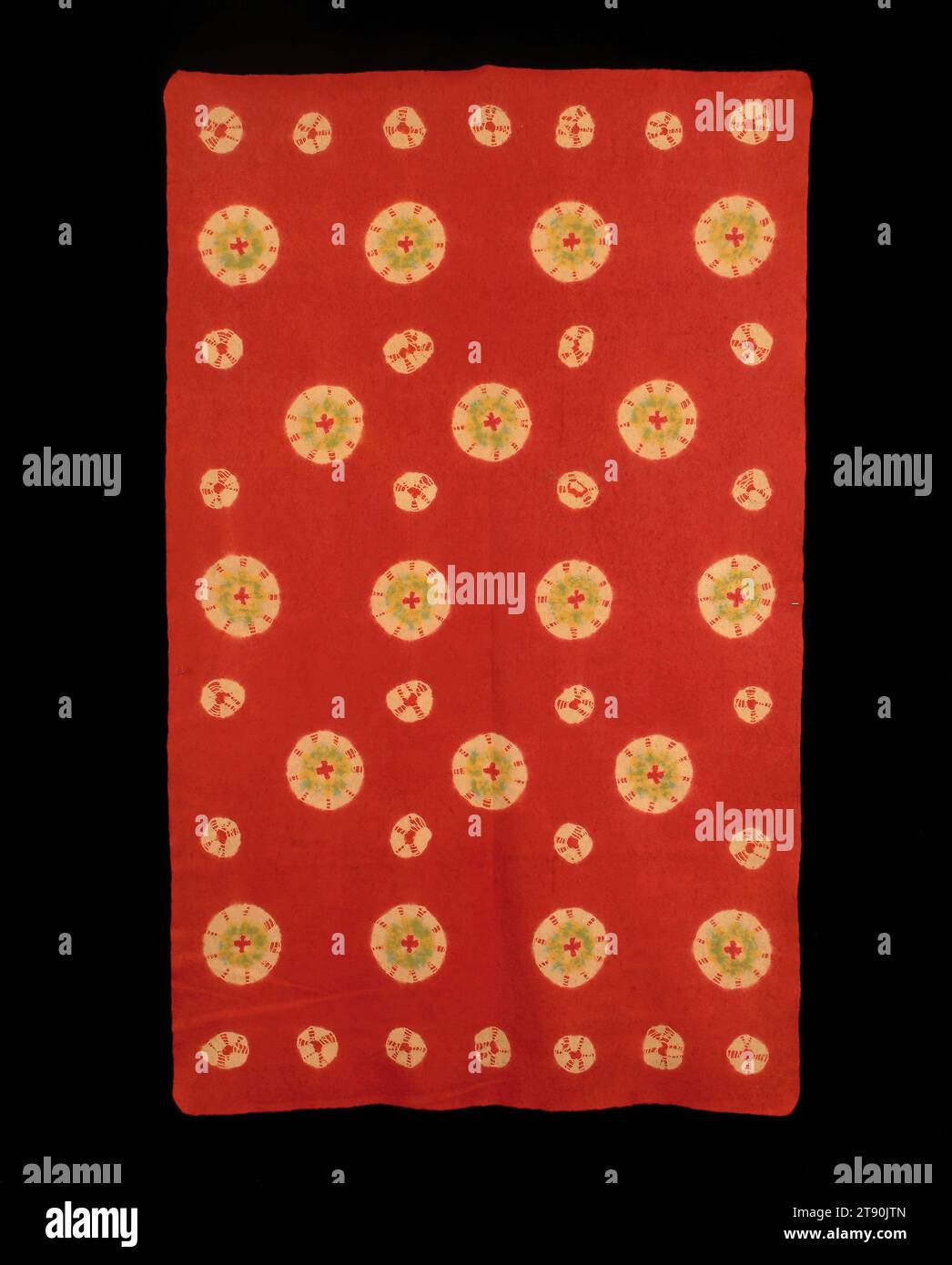 Red felt rug (mōsen) decorated with roundels, 19th century, Unknown, 79 ...