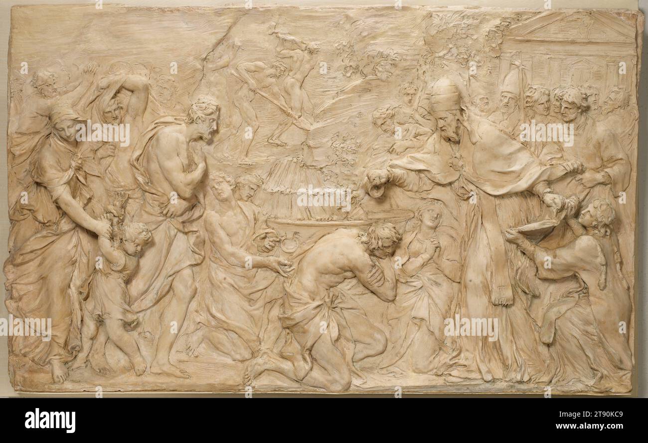 Pope Liberius Baptizing the Neophytes, 1647–49, Alessandro Algardi ...