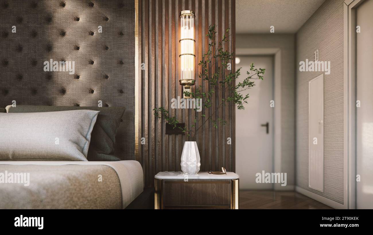 Architecture 3d rendering illustration of interior modern houses ...