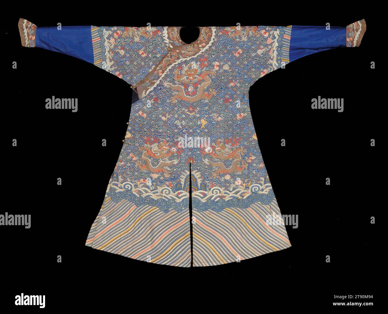 Manchu Man's Semiformal Court Robe, 1821-1850, Silk, China, 19th ...