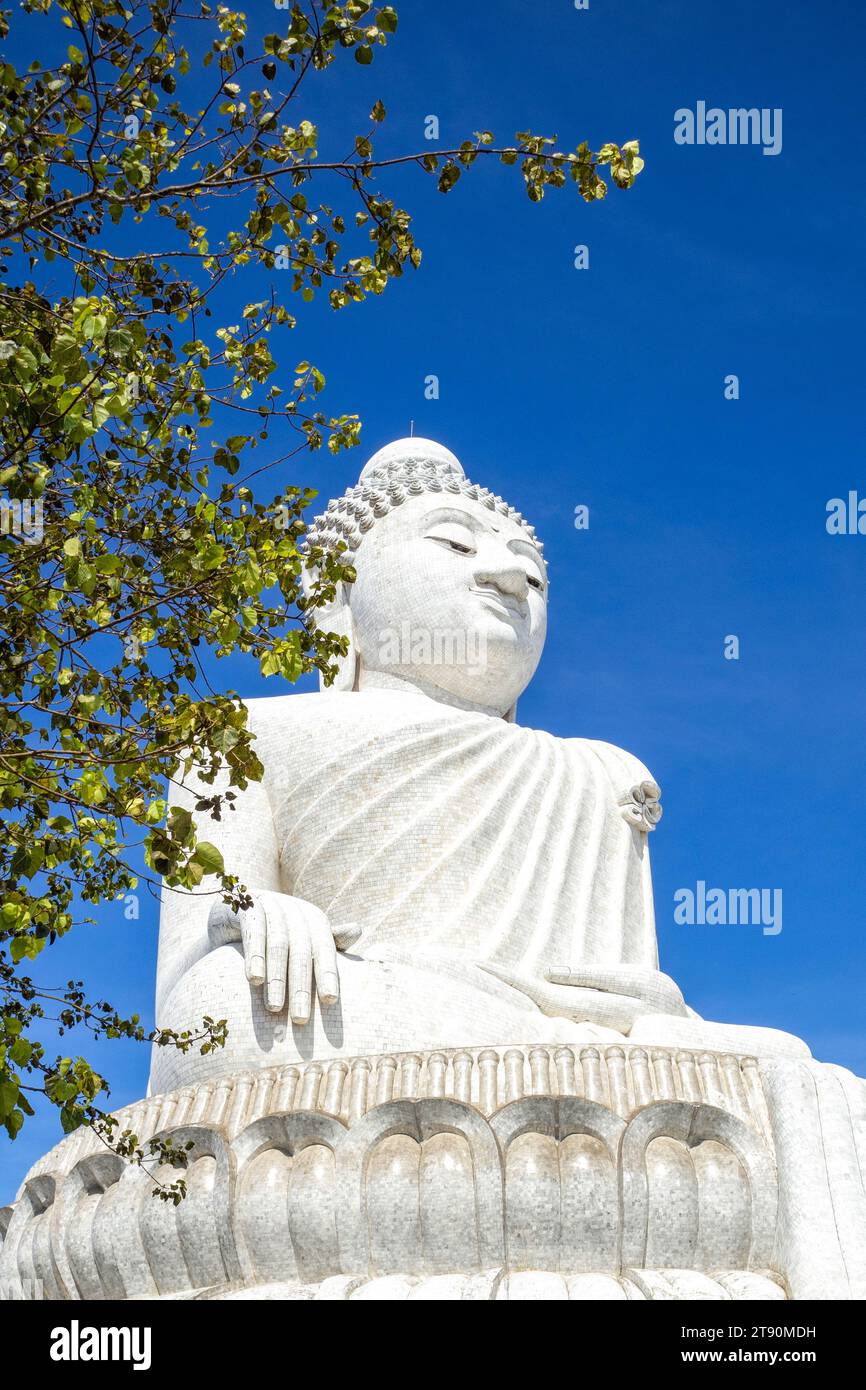 White marble Phuket Big Buddha - The Great Buddha of Phuket statue with ...