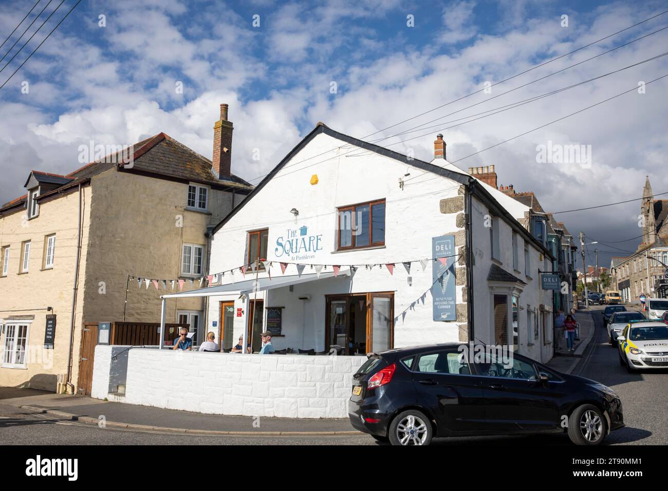 Porthleven Cornwall, The Square restaurant in Porthleven town centre ...