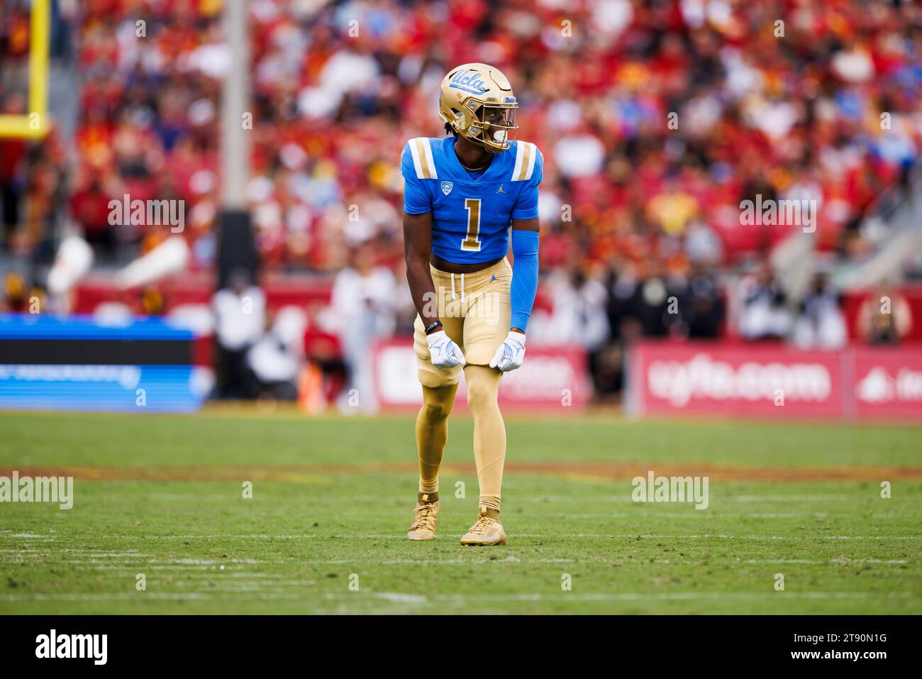 UCLA Bruins wide receiver J. Michael Sturdivant (1) in an offensive ...
