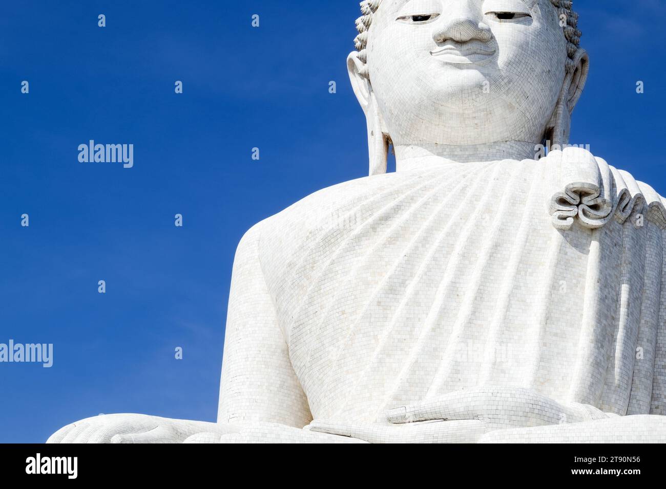 White marble Phuket Big Buddha - The Great Buddha of Phuket statue with ...