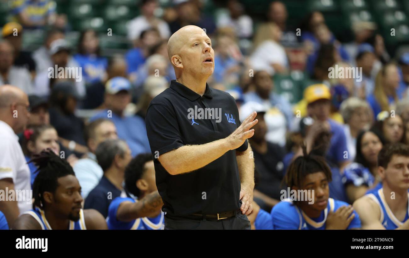 UCLA head coach Mick Cronin in action during an NCAA college basketball ...