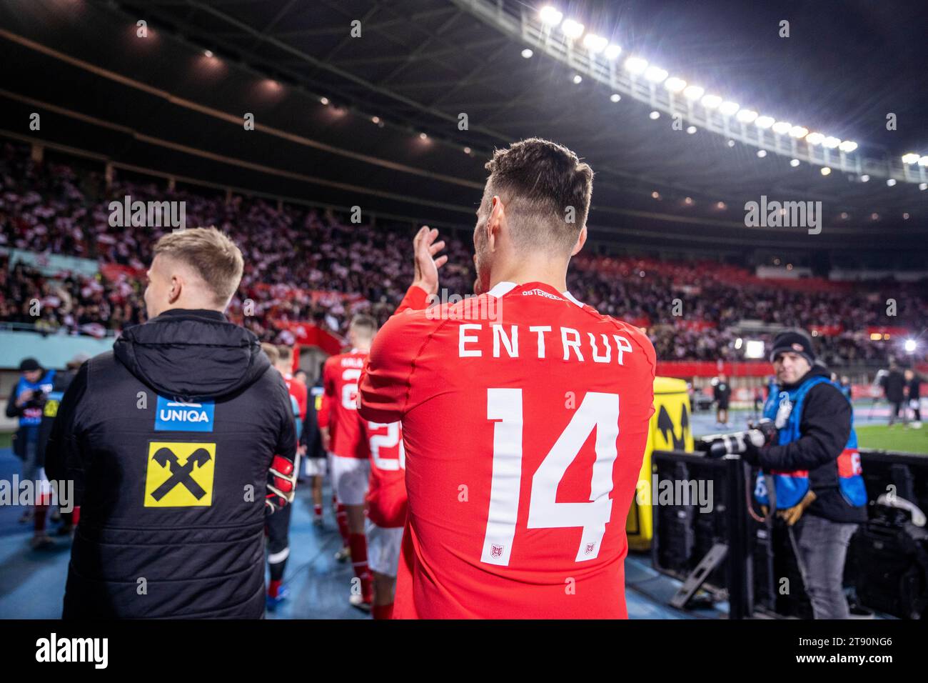 Vienna, Austria 21 November 2023 Great jubilation among the Austrian ...