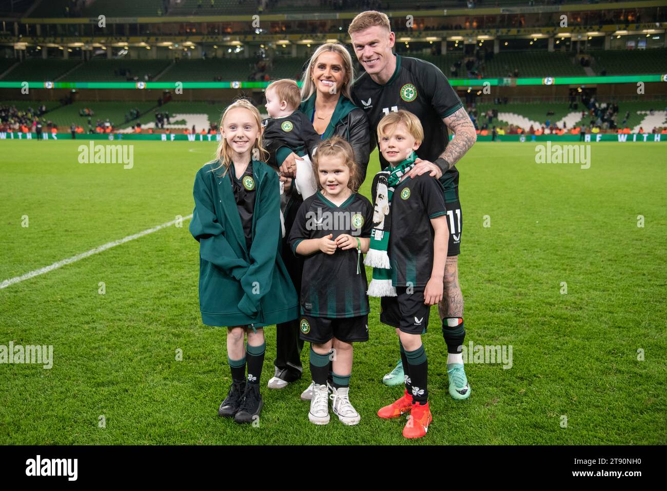 Dublin, Ireland. 21st Nov, 2023. James McClean of Ireland with his ...