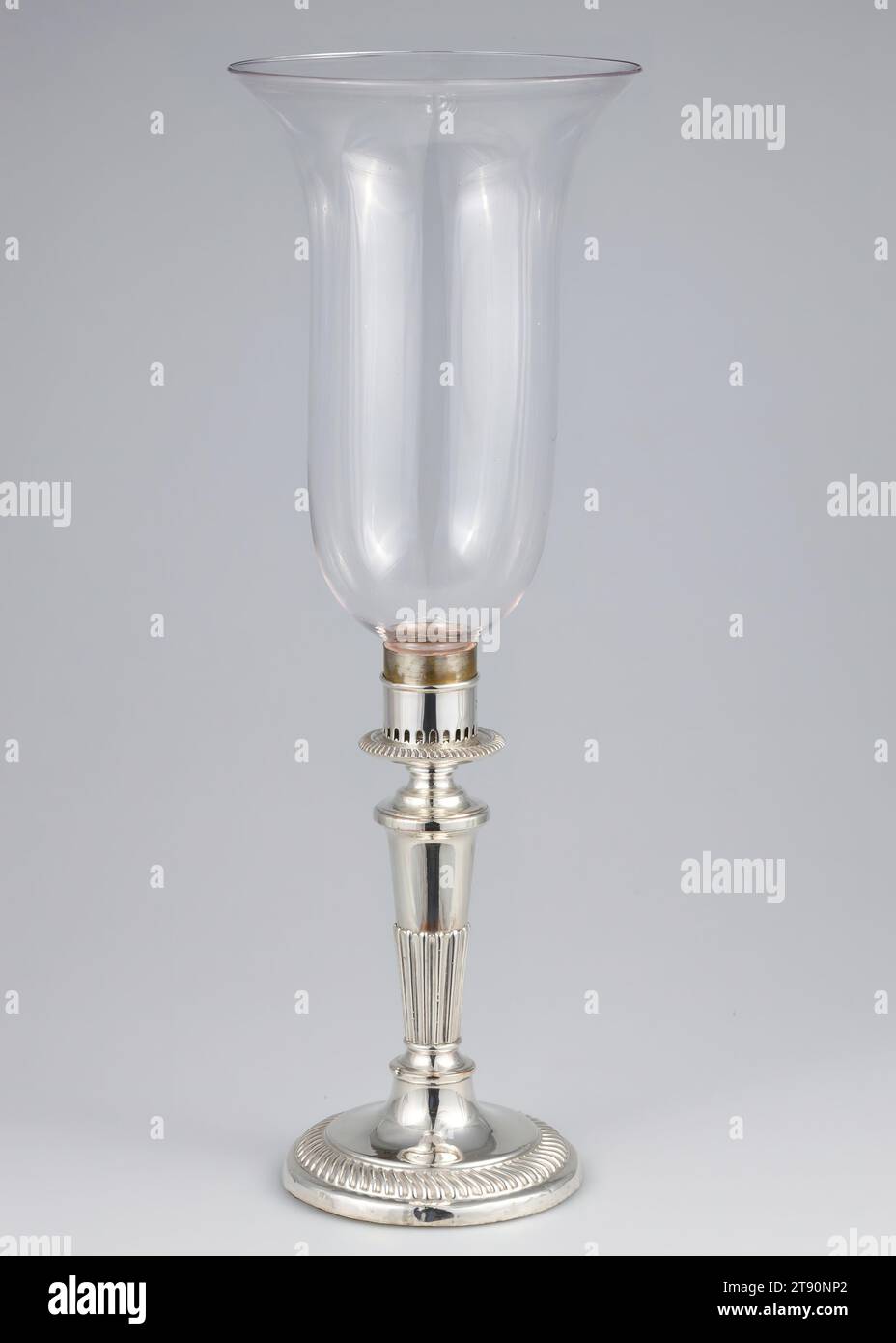 Candlestick with bell-shaped shade, one of a pair, 18th century, 22 3 ...