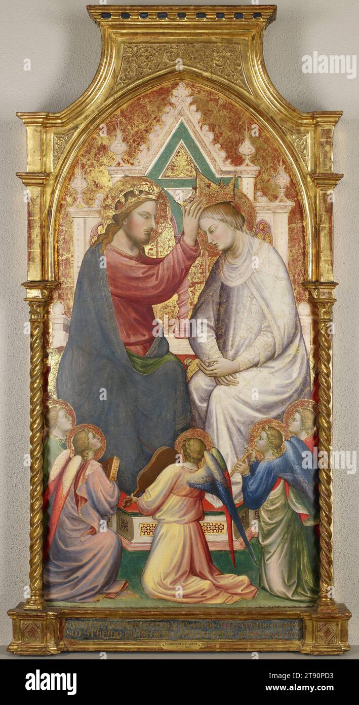 The Coronation of the Virgin with Five Music-Making Angels, 1408 ...