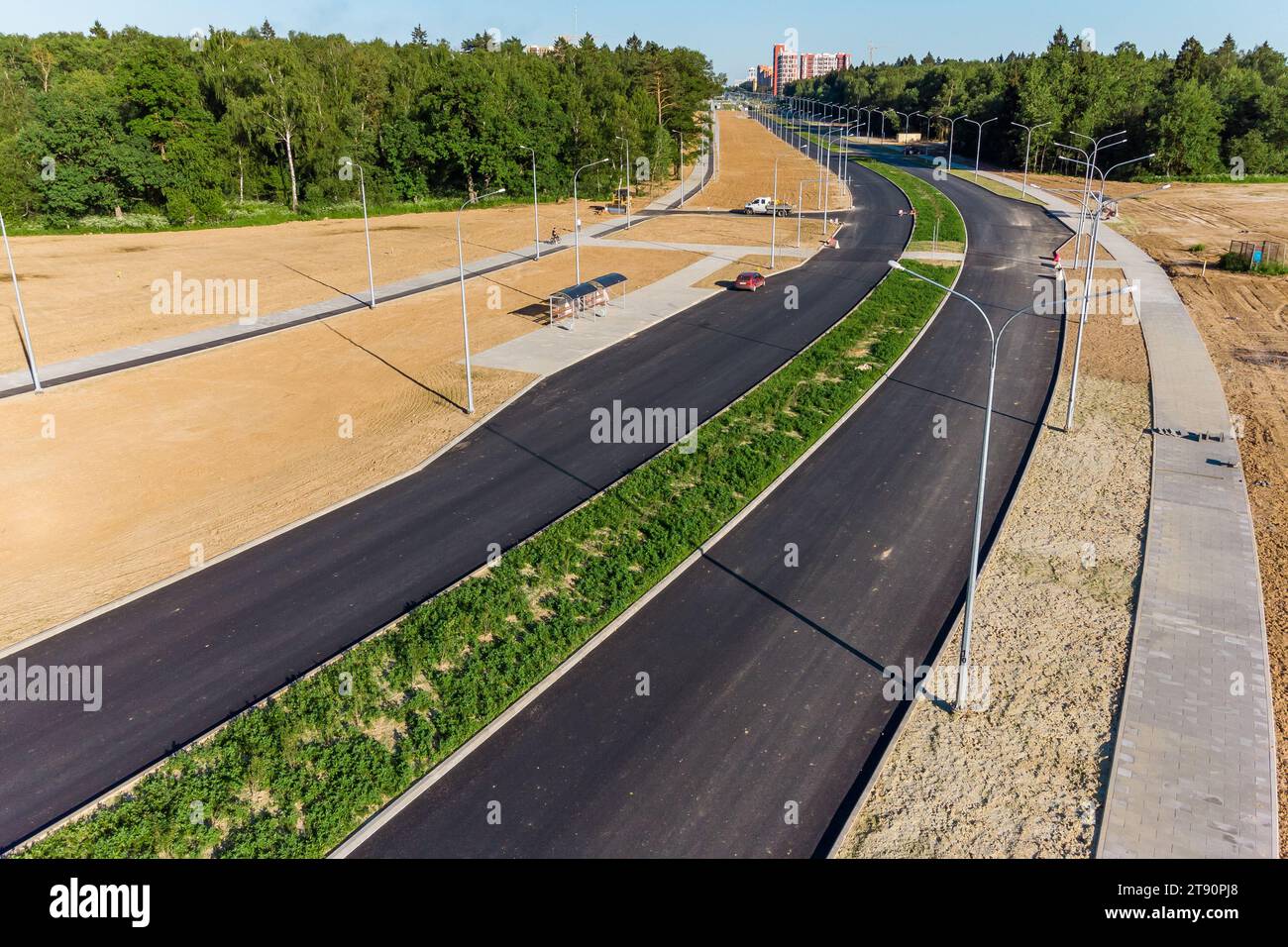 Aerial freeway two hi-res stock photography and images - Alamy