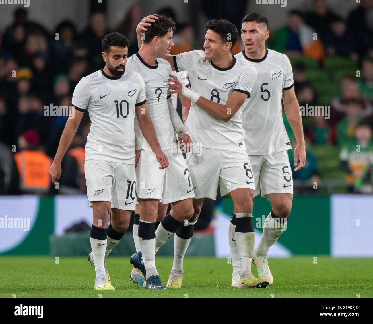 Dublin, Ireland. 21st Nov, 2023. Matt Garbett of New Zealand celebrates ...