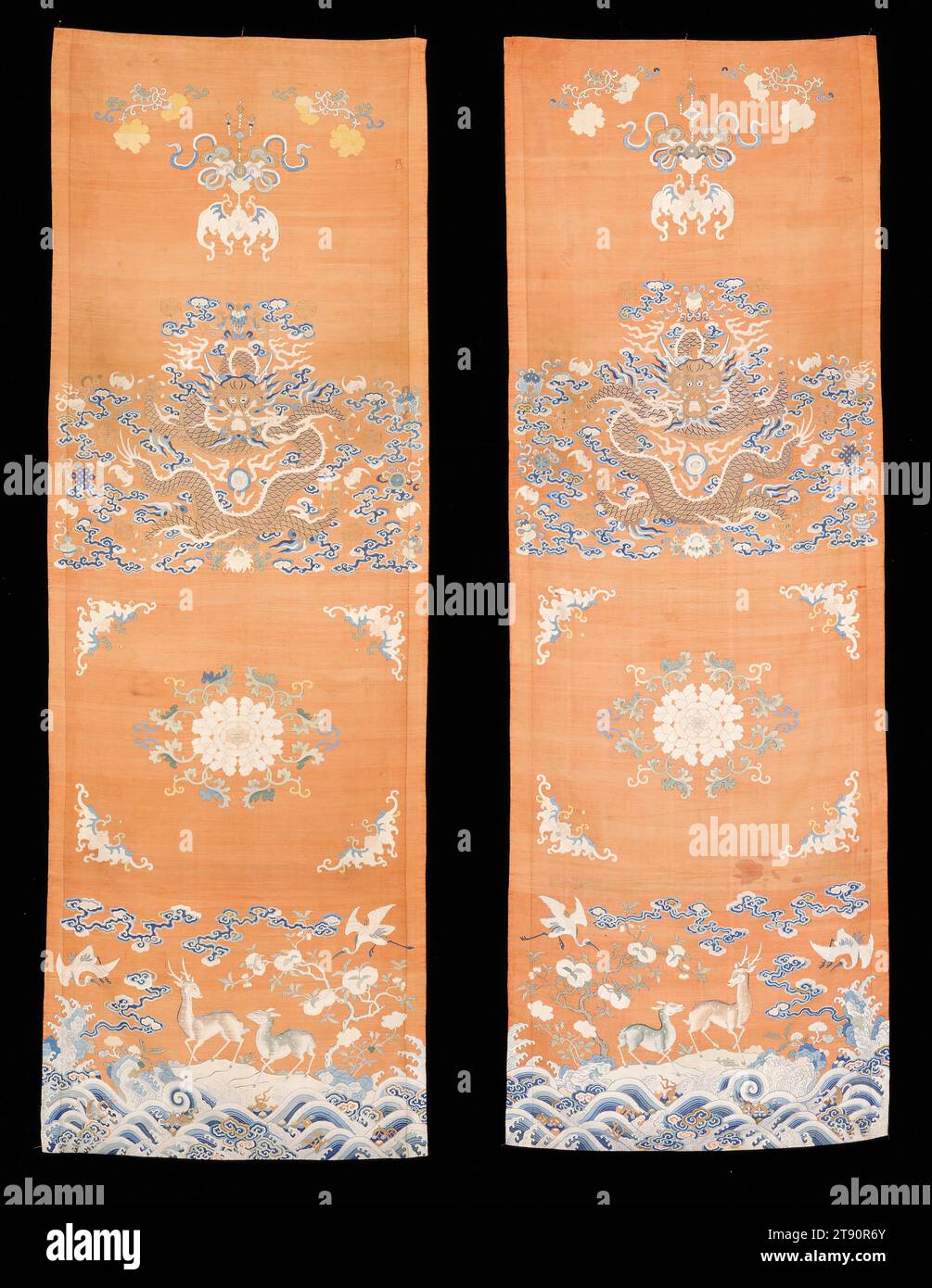 Chair cover, 1662-1722, L.75-7/8 x W.27-1/2 in., Silk tapestry (kesi ...