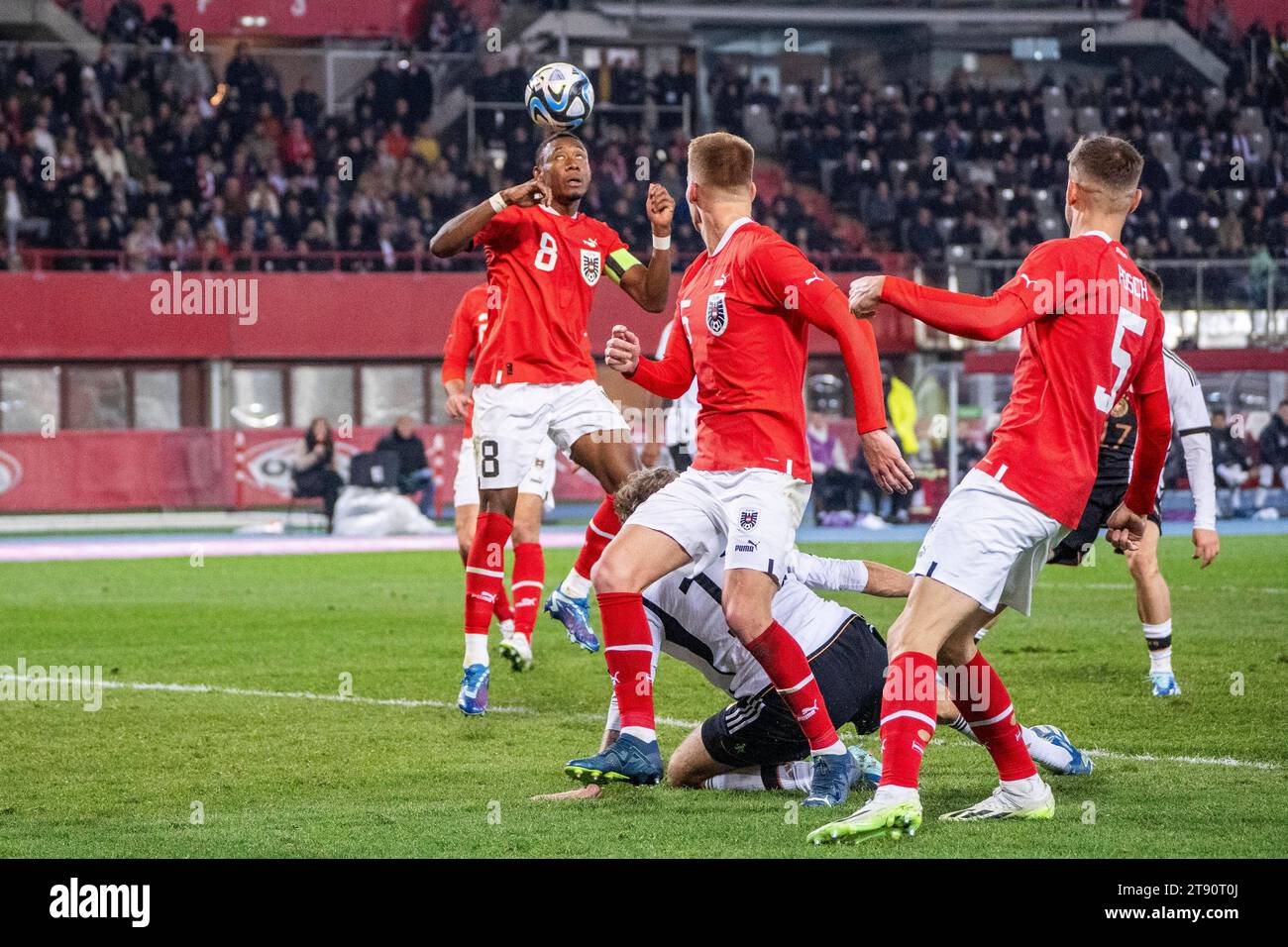 Vienna, Austria 21 November 2023 Soccer friendly match Austria Germany ...