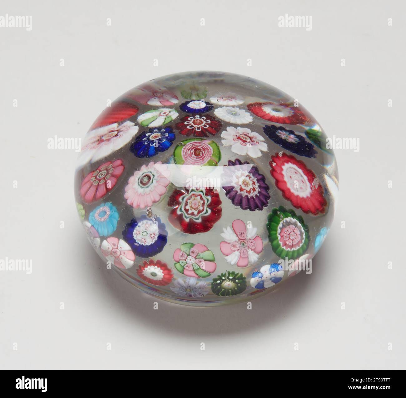 Paperweight, 19th century, Clichy Glass Works, 2 1/4 x 3 3/8 x 3 3/8 in ...