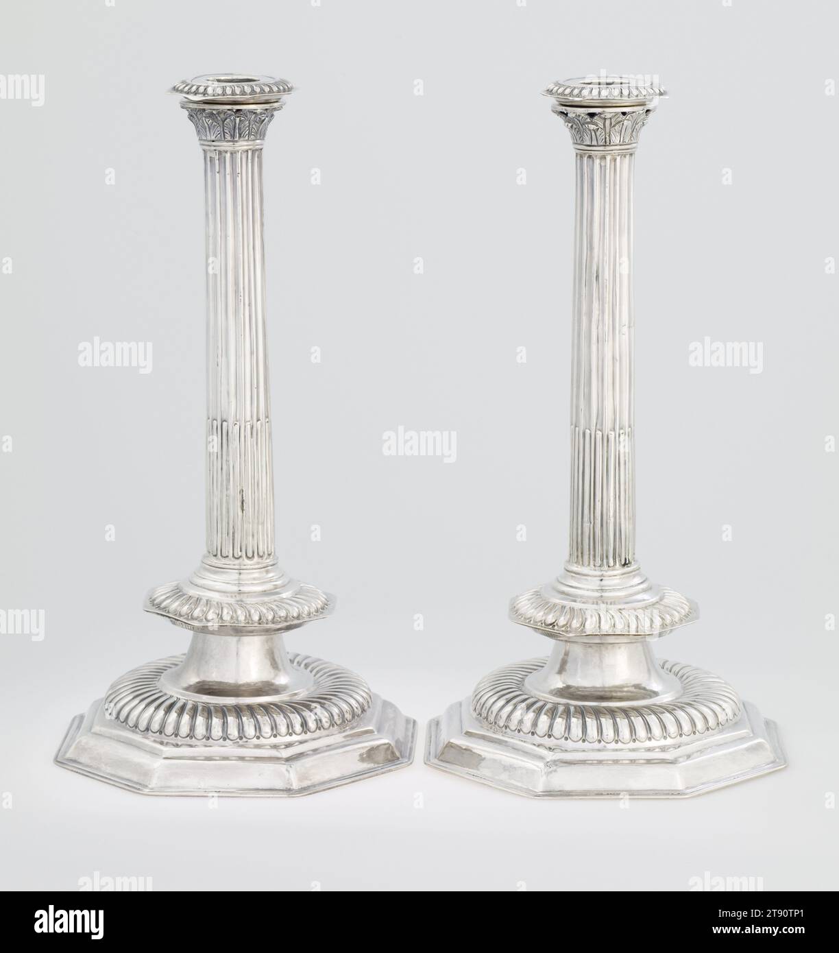 Candlestick, one of a pair, 1694-1695, Thomas Ash, English (London ...