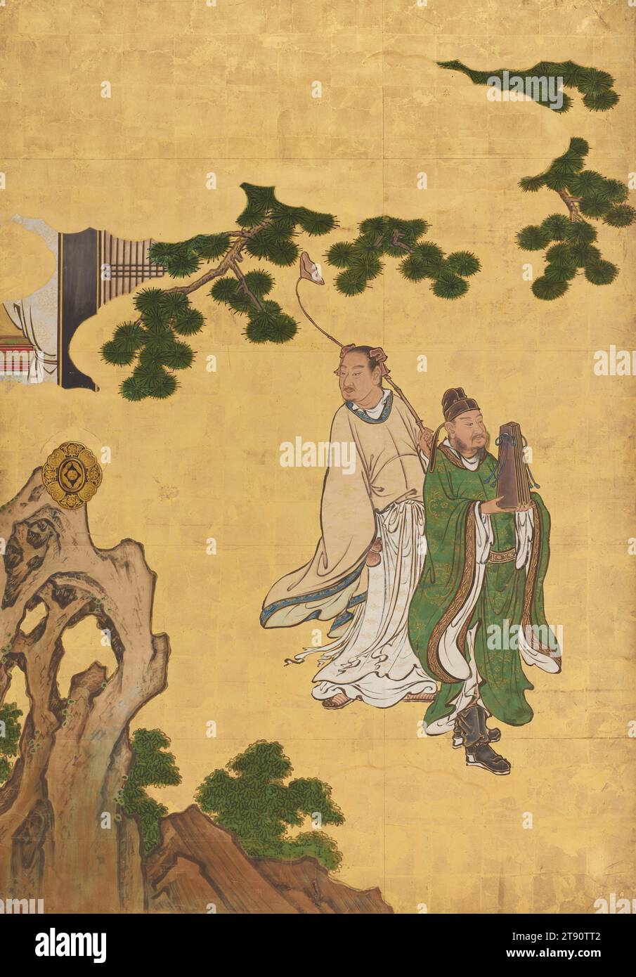 Gold leaf fusuma hi-res stock photography and images - Alamy
