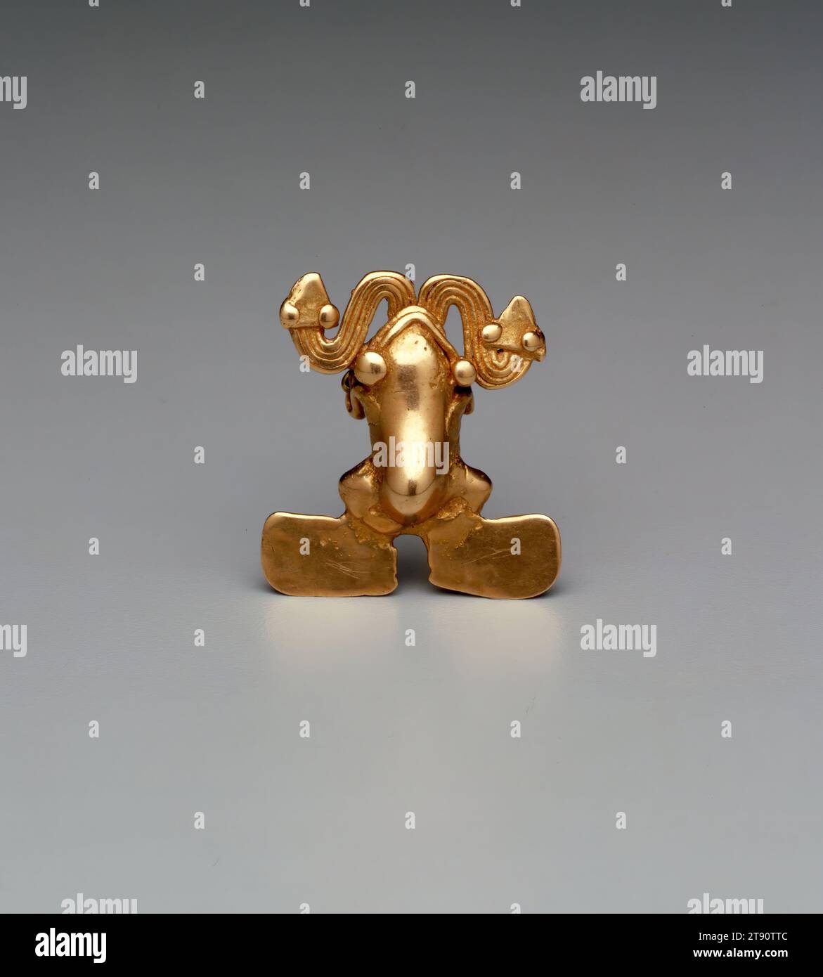 Pendant, 9th-15th century, 1 1/2in. (3.8cm), Gold, Costa Rica, Pre ...