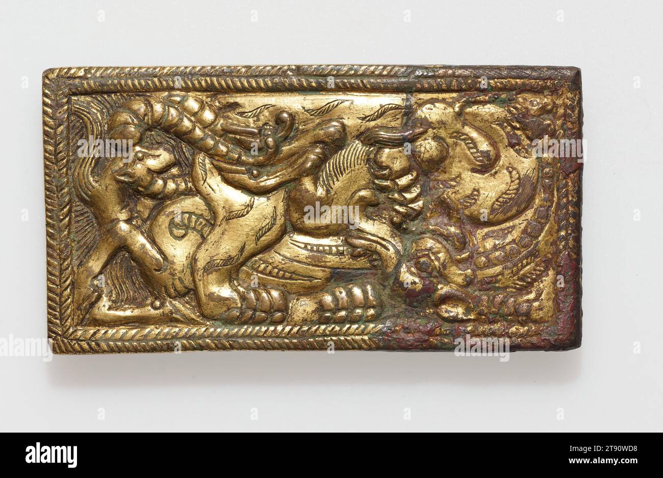 Plaque, 400 BCE, 2 3/16 x 4 1/8in. (5.6 x 10.5cm), Bronze, Mongolia ...