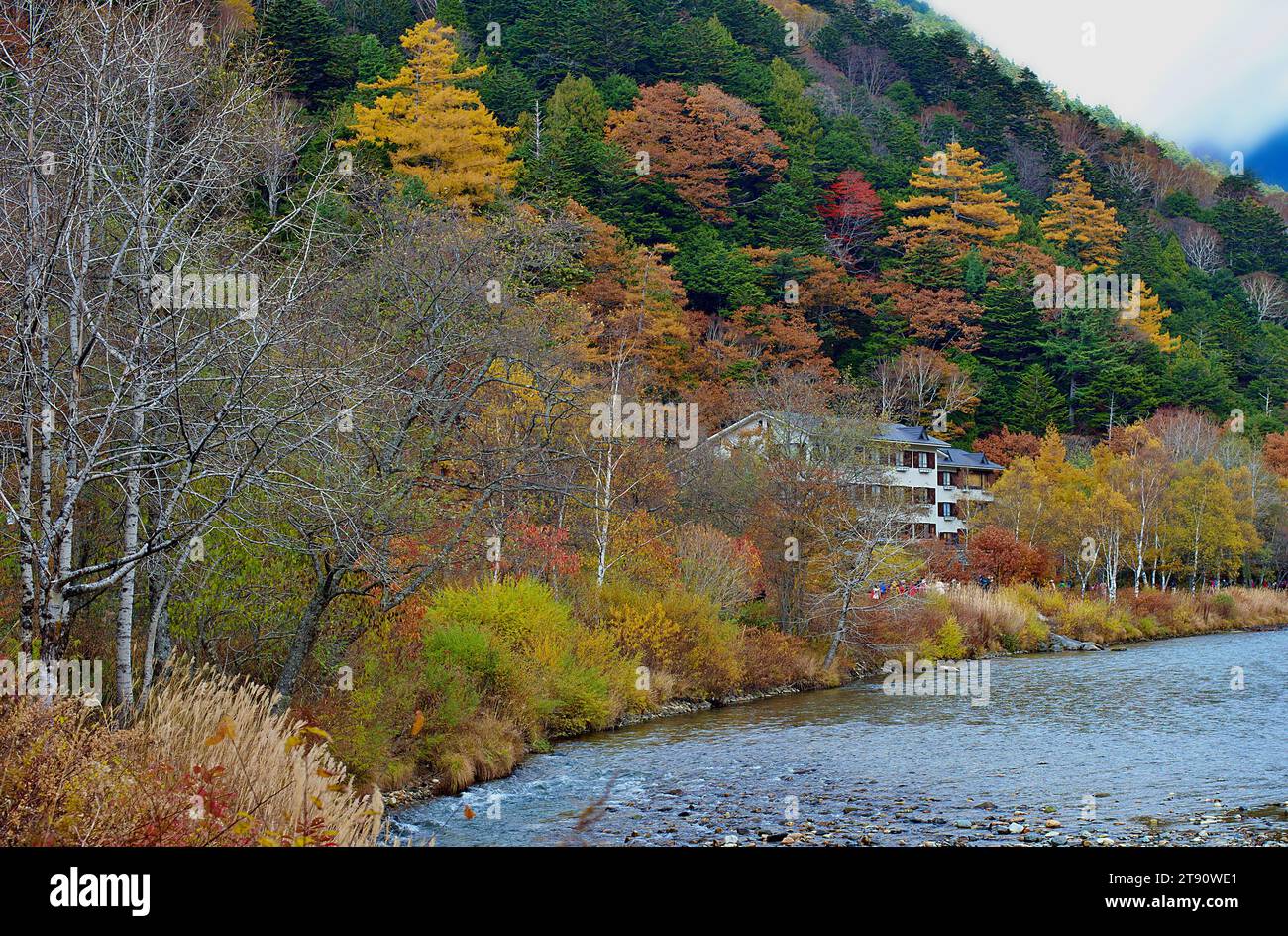 Collaboration scene of the Hodaka mountain ranges, the unidentify ...