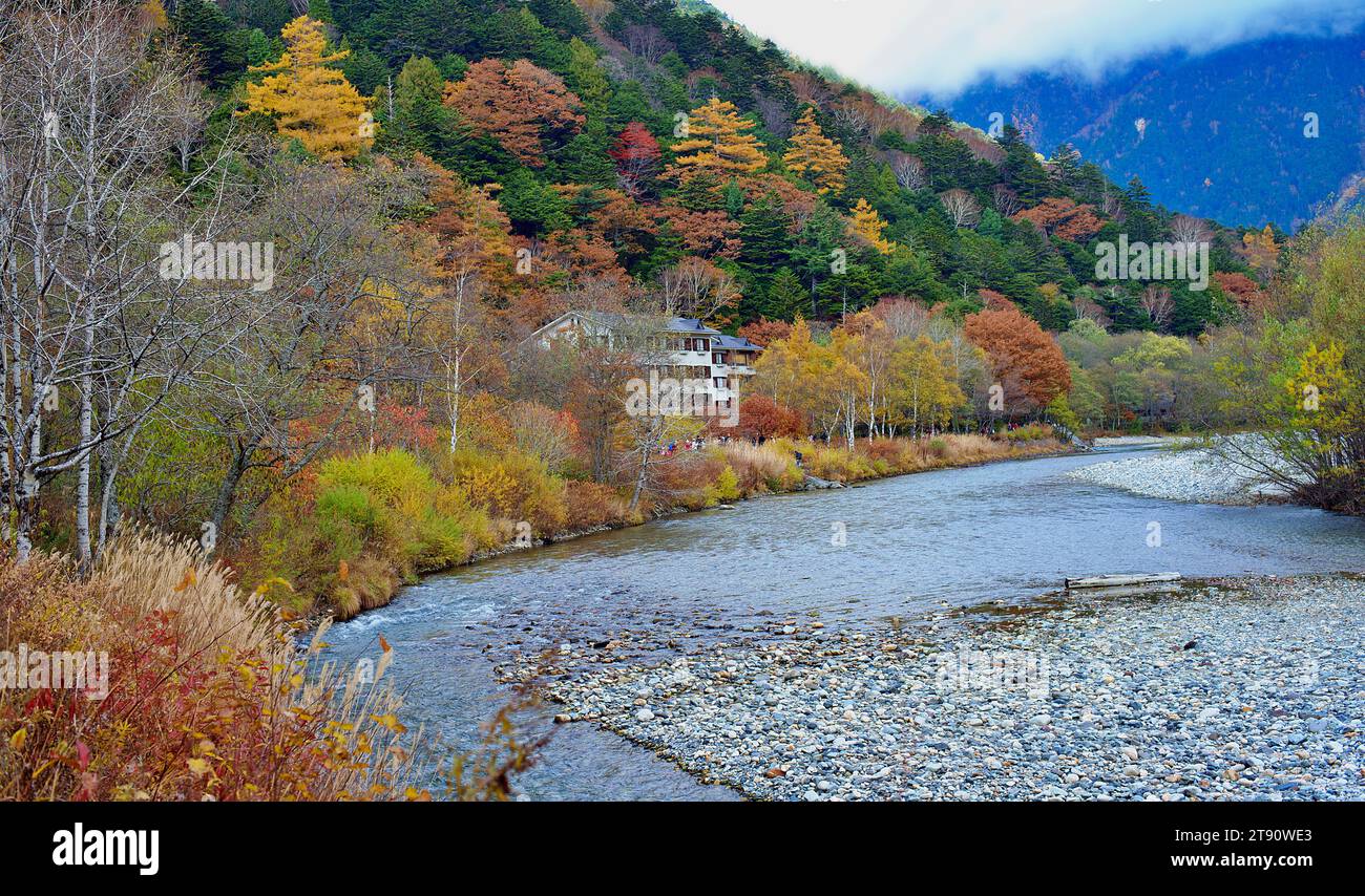 Collaboration scene of the Hodaka mountain ranges, the unidentify ...