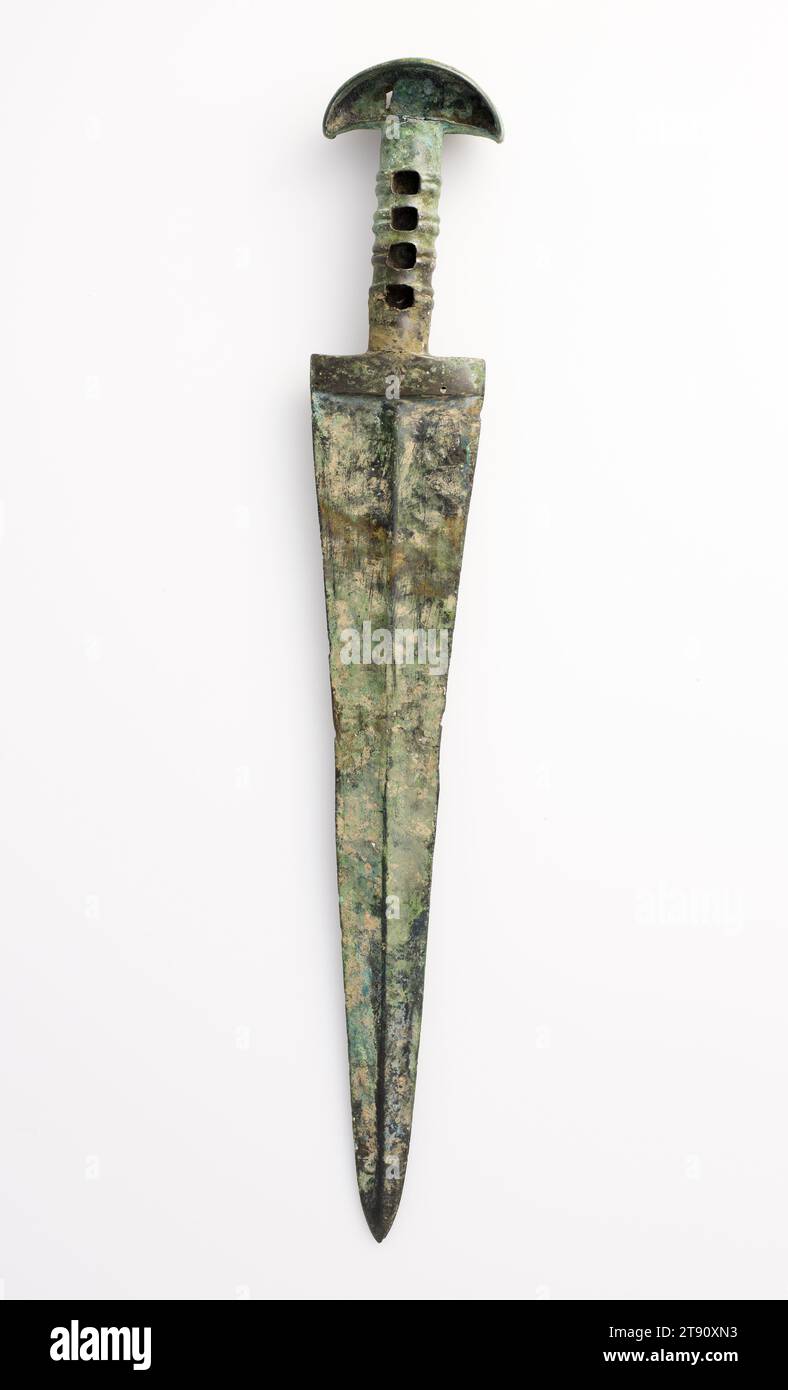 Dagger, 900-400 BCE, 18 1/4 in. (46.36 cm), Bronze, Persia (Iran), 9th ...