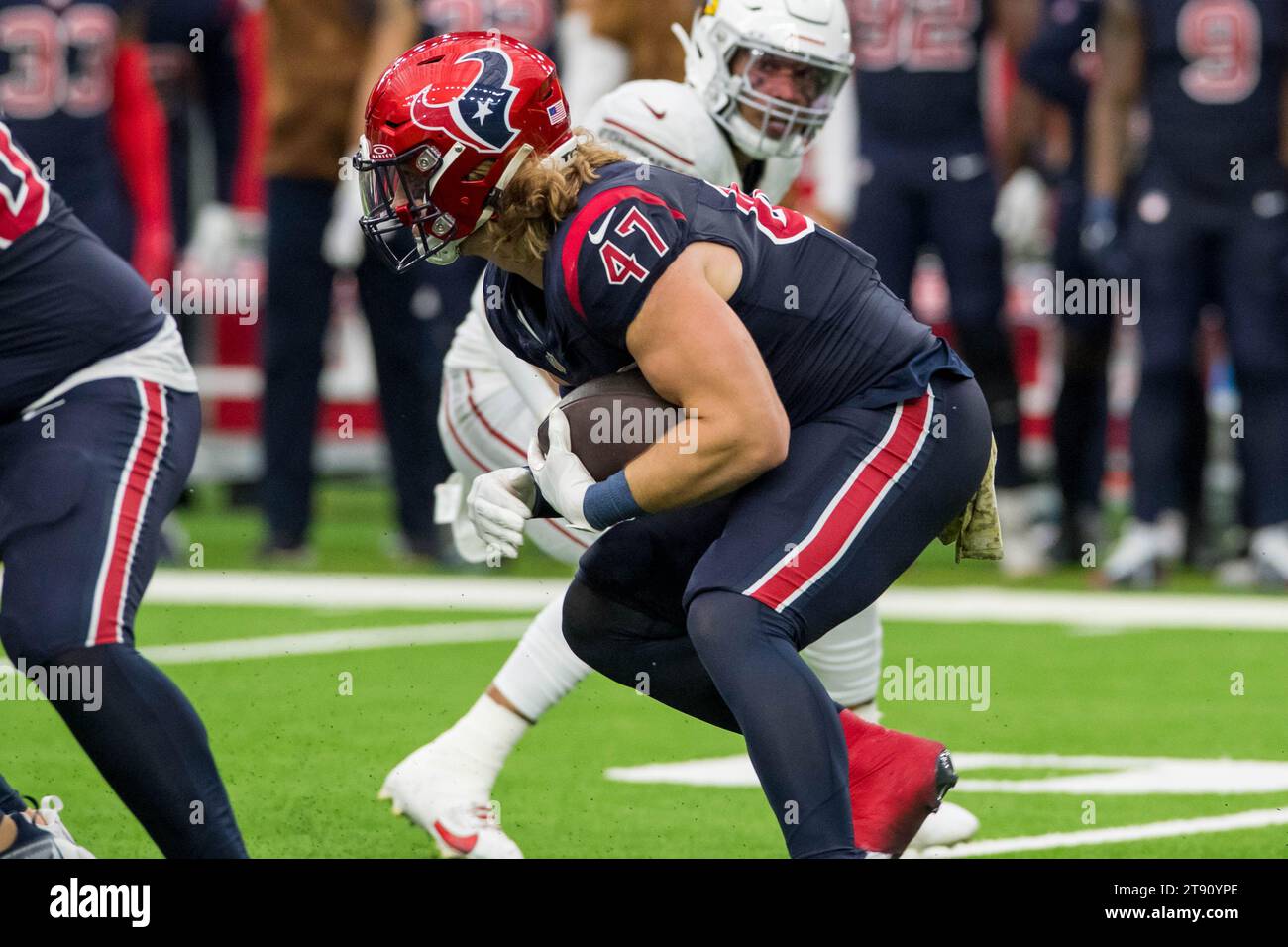 Houston, TX, USA. 19th Nov, 2023. Houston Texans fullback Andrew Beck ...