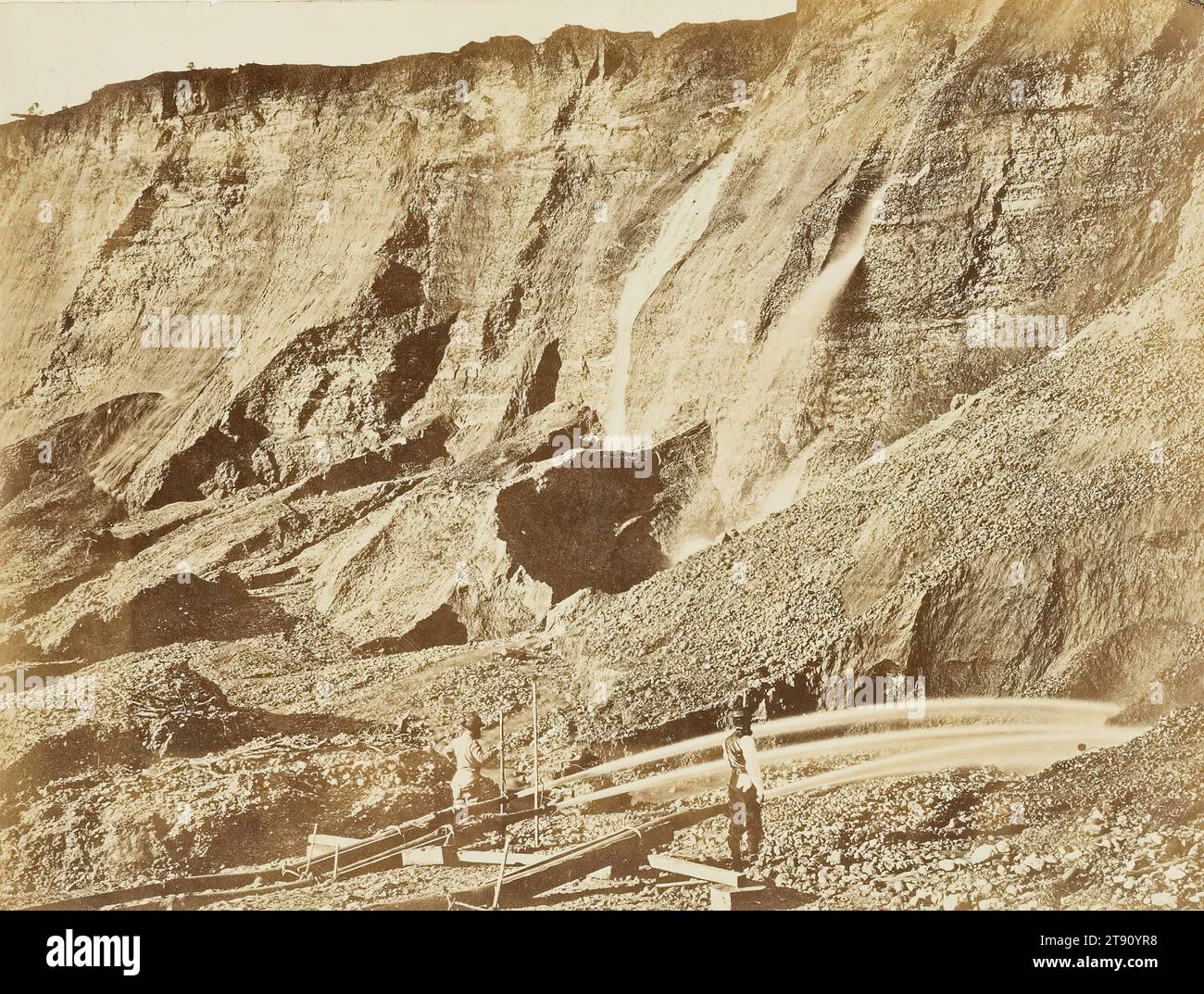 Hydraulic Gold Mining, Near Dutch Flats, California, c. 1870, Andrew ...