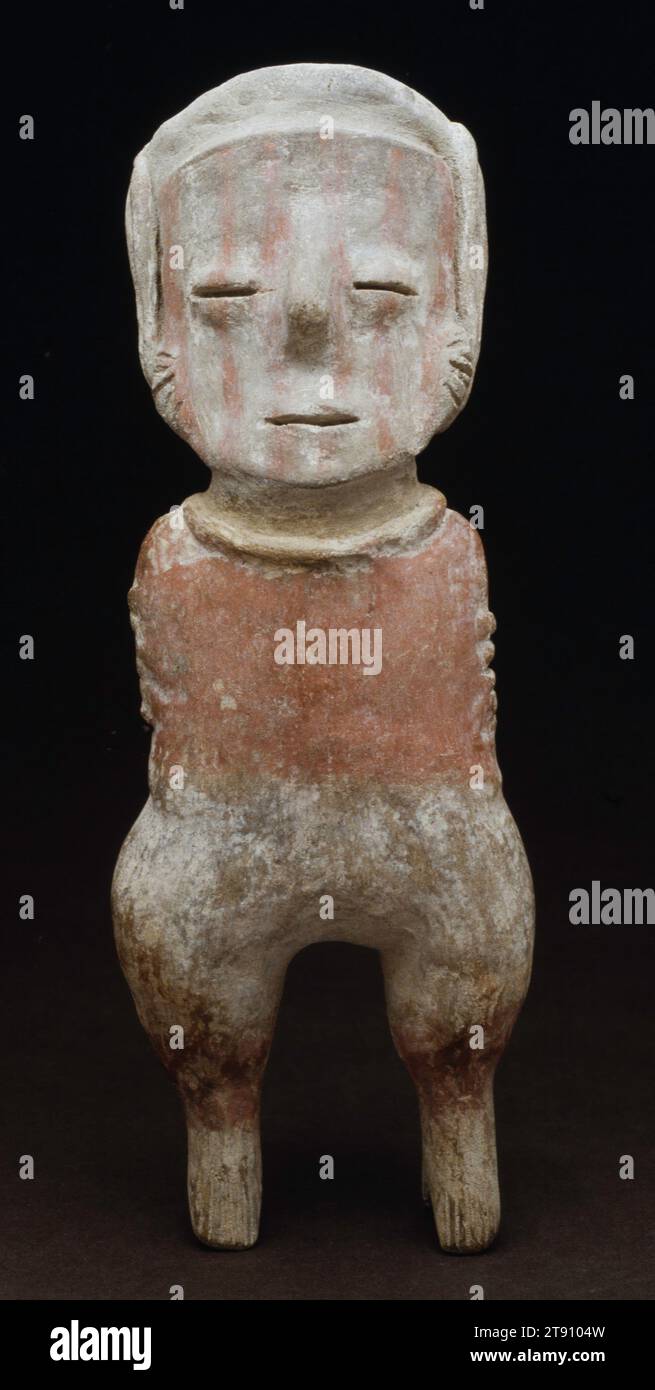 Standing male figure, 250 BCE - 200 CE, 10 5/8 in. (27 cm), Polychromed ...