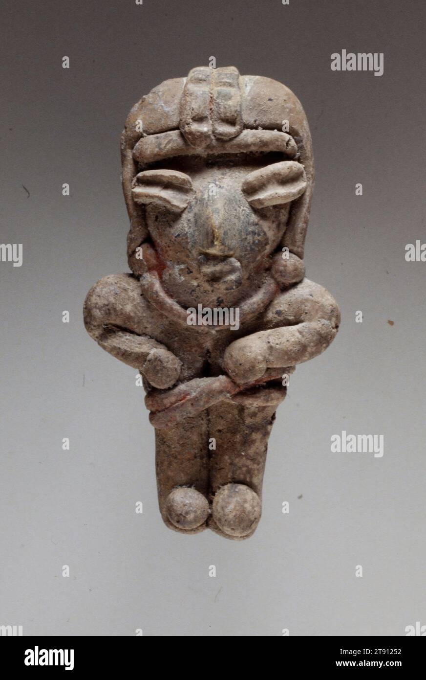 Standing male figure, 250 BCE - 300 CE, 2 3/4 x 1 11/16 x 1/4 in. (7 x ...