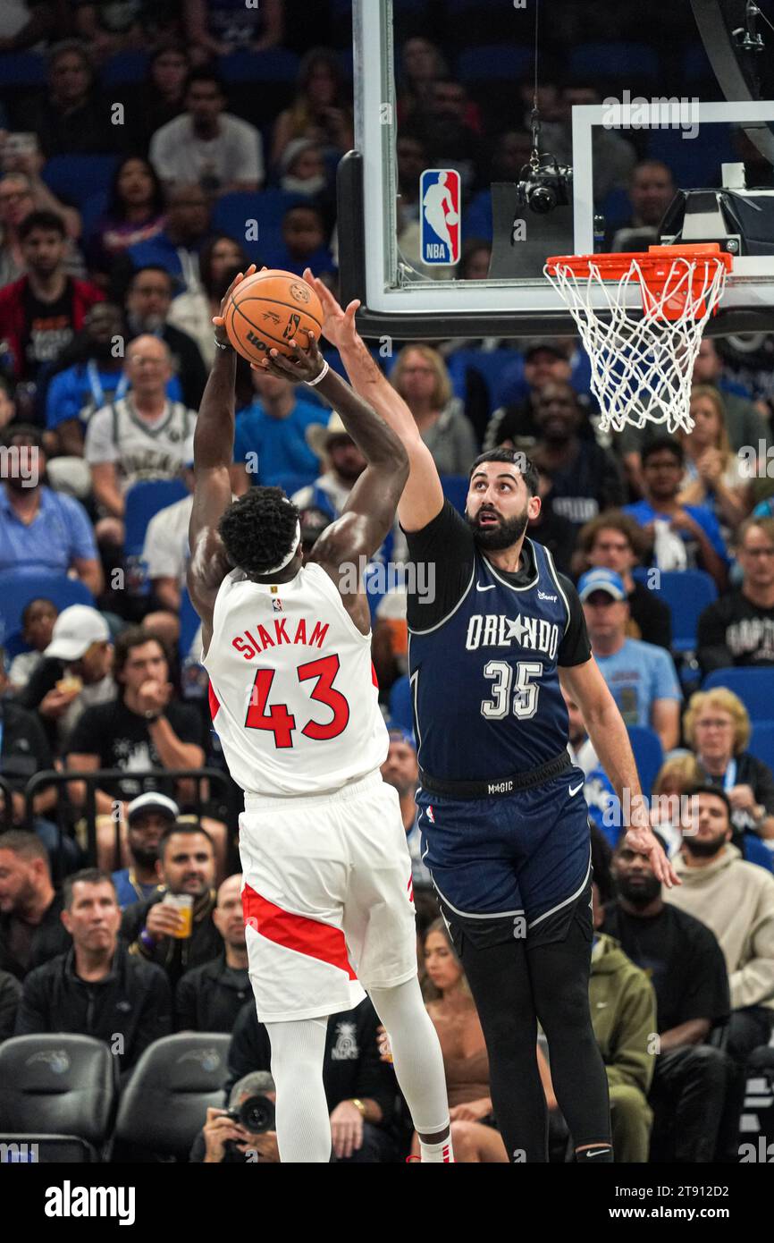 Orlando, Florida, USA, November 21, 2023, Toronto Raptors forward ...