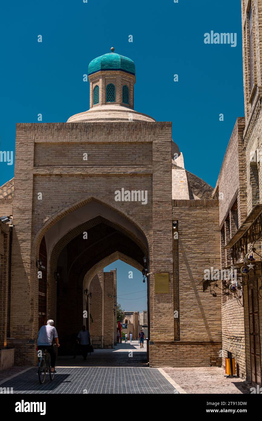 JUNE 28th, 2023, BUKHARA, UZBEKISTAN: Main building of Toqi Sarrofon ...