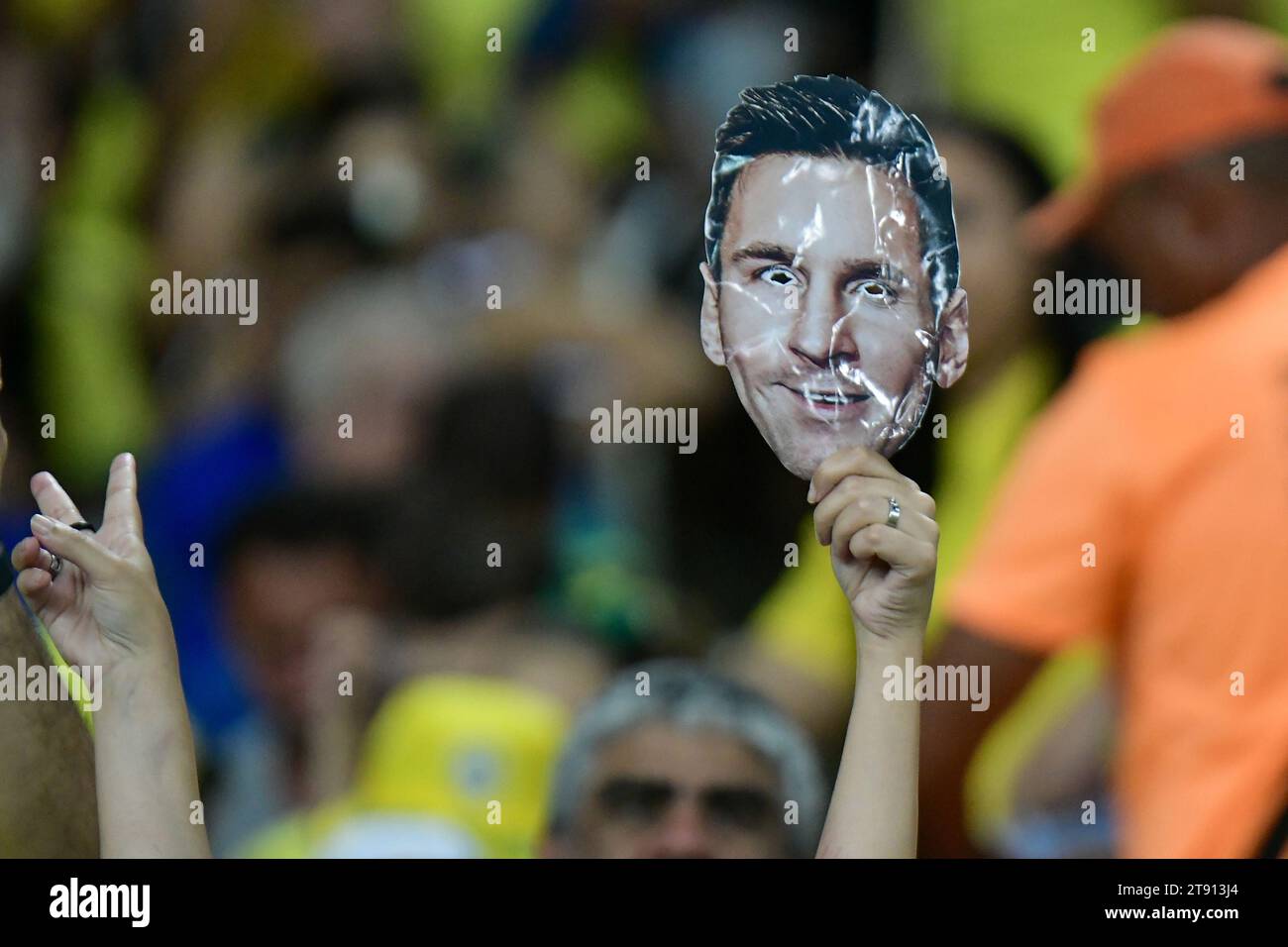 Rio de Janeiro, Brazil. 21st Nov, 2023. Supporter of Argentina ...